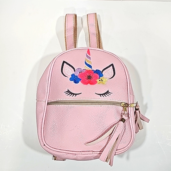 Accessories | Backpack Small Pink Embroidered Unicorn 1 Tall 8 Wide ...